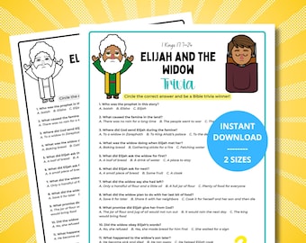 Elijah and the Widow Cootie Catcher | Prophet Elijah Bible Story for ...