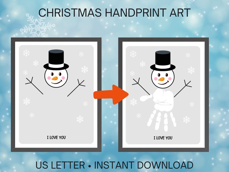 Christmas Handprint and Footprint Art Bundle , Christmas Preschool ...