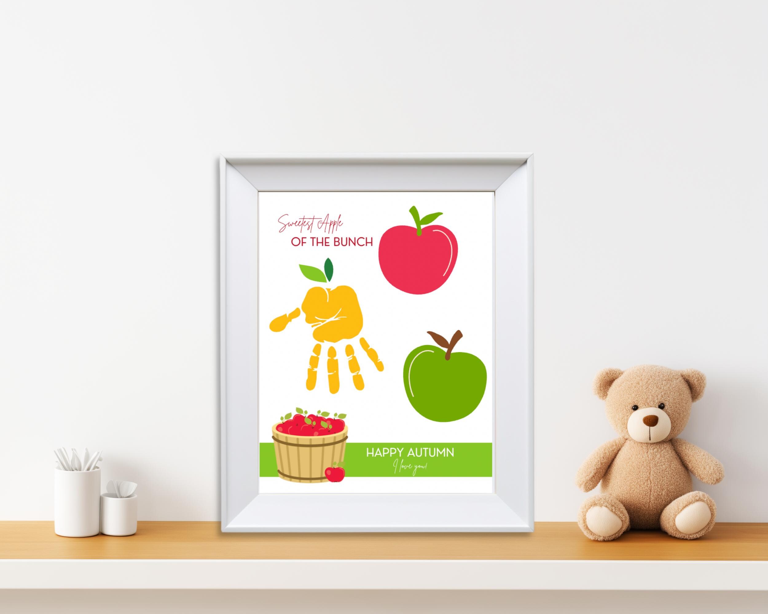 Sweetest Apple Handprint Art for Kids | Cute Fall or Back to School ...