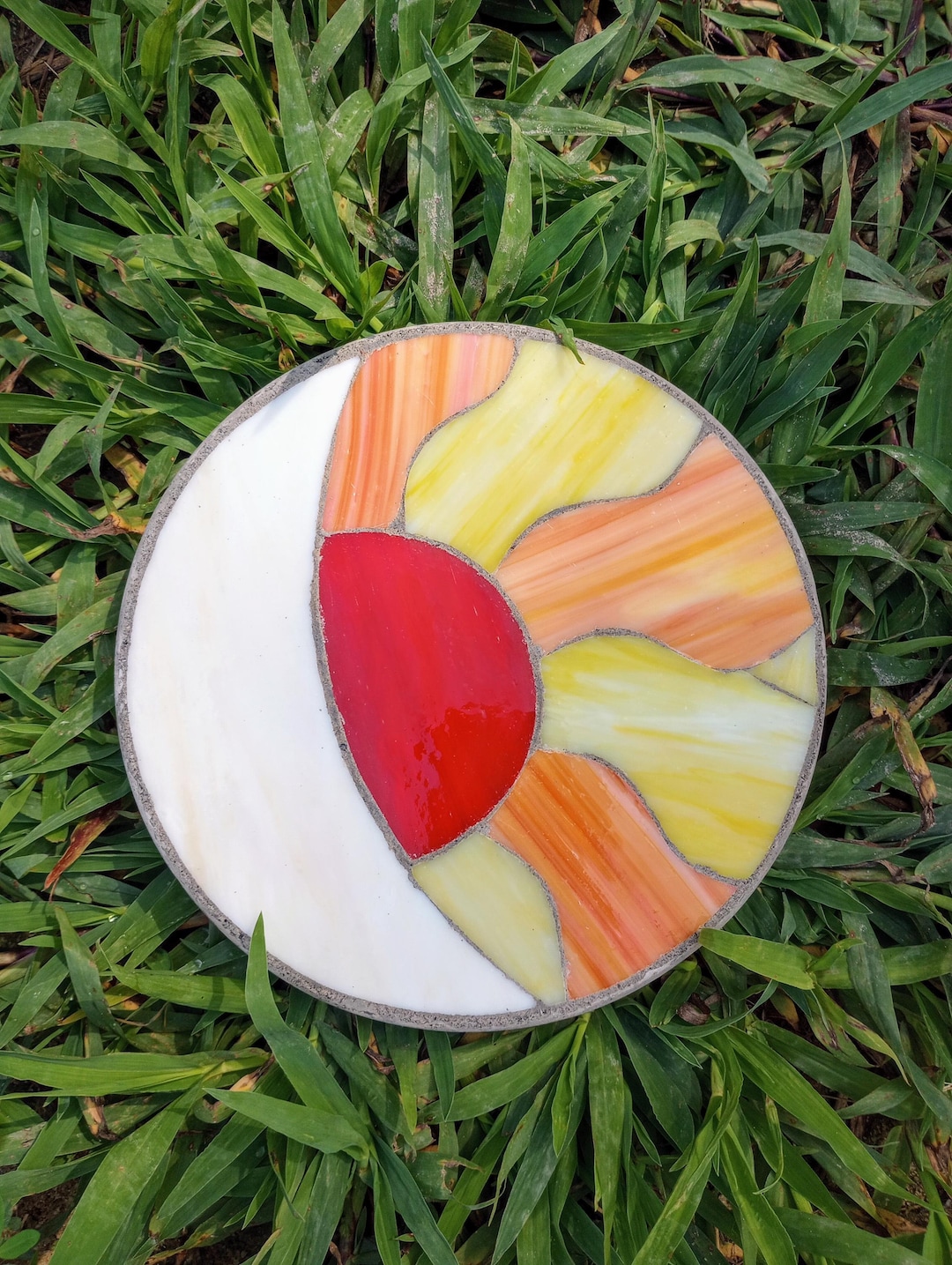 Stained Glass Stepping Stone - Etsy