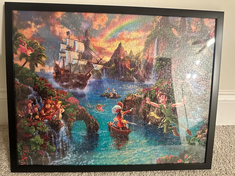 Framed Peter Pan and Captain Hook Puzzle - Etsy