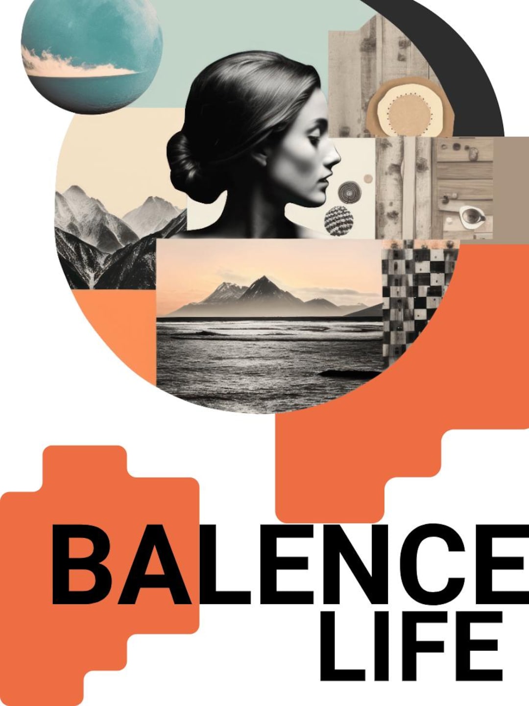Balance Life Collage Poster Digital Download - Etsy