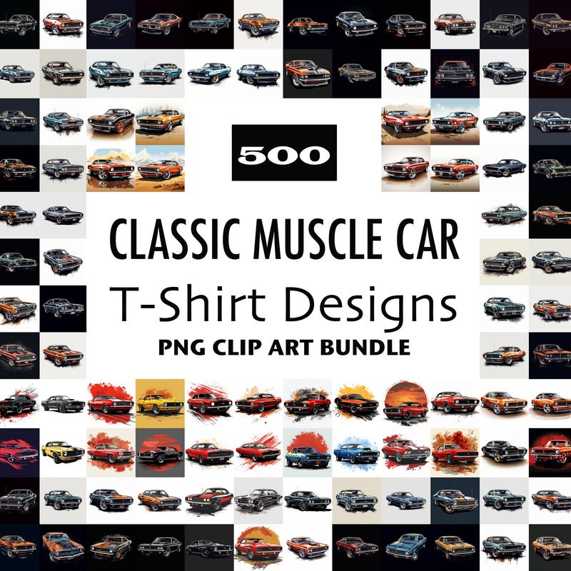 Muscle Car Print - Etsy