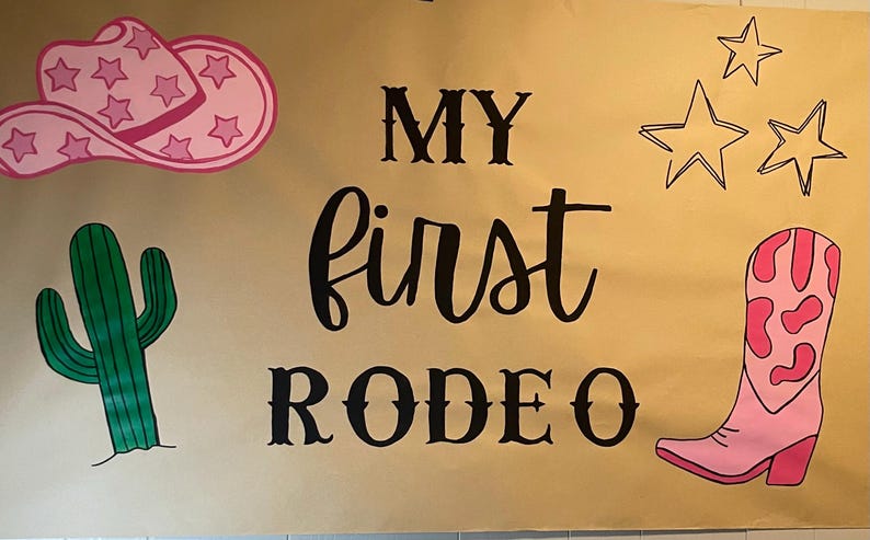 My First Rodeo Banner - Etsy
