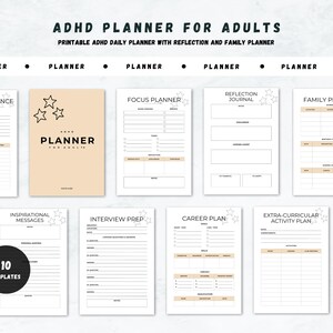 Printable Adhd Planner Adults, Family Planner, Work-life Balance ...
