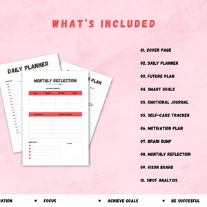 ADHD Daily Planner, ADHD Planner, Printable, Emotion Journal, Self-care ...