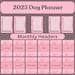 Day Planner, 2025 Day Planner, Pink 2025 Day Planner, 24 Hour Day ...