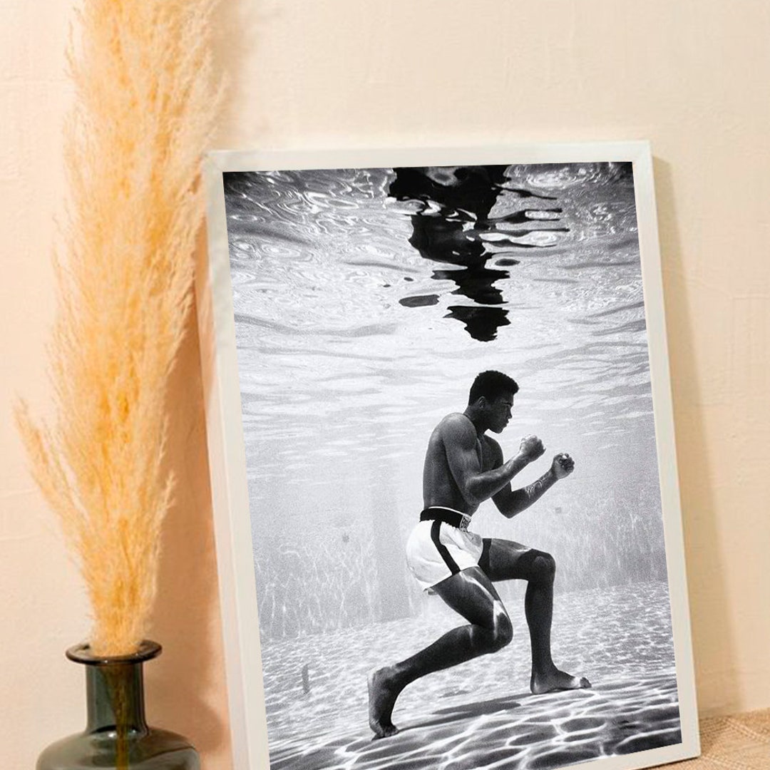 Muhammad Ali Underwater Photo Picture Print Poster Gym Boxing Wall Art ...