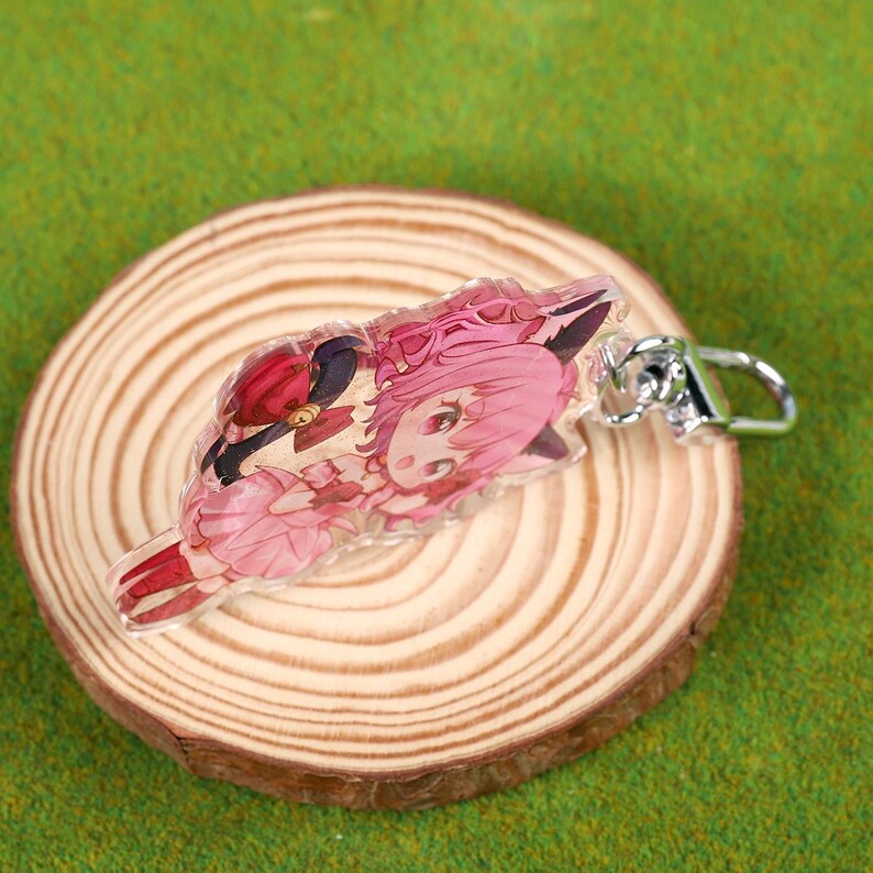 Tokyo Mew Mew Keychain Glitter - Mew Ichigo - Etsy