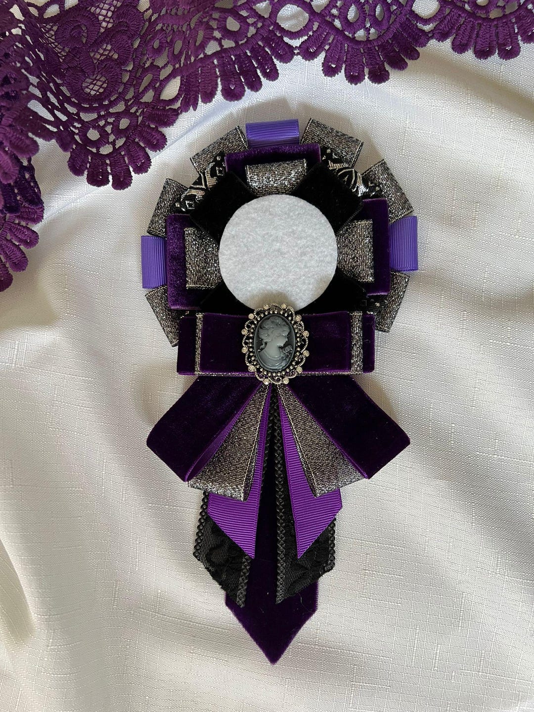 Handmade Gothic Style Pin Badge Holder, Ita Bag Accessory - Etsy