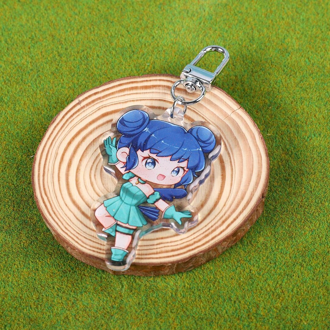 Tokyo Mew Mew Keychain Glitter - Mew Mint - Etsy