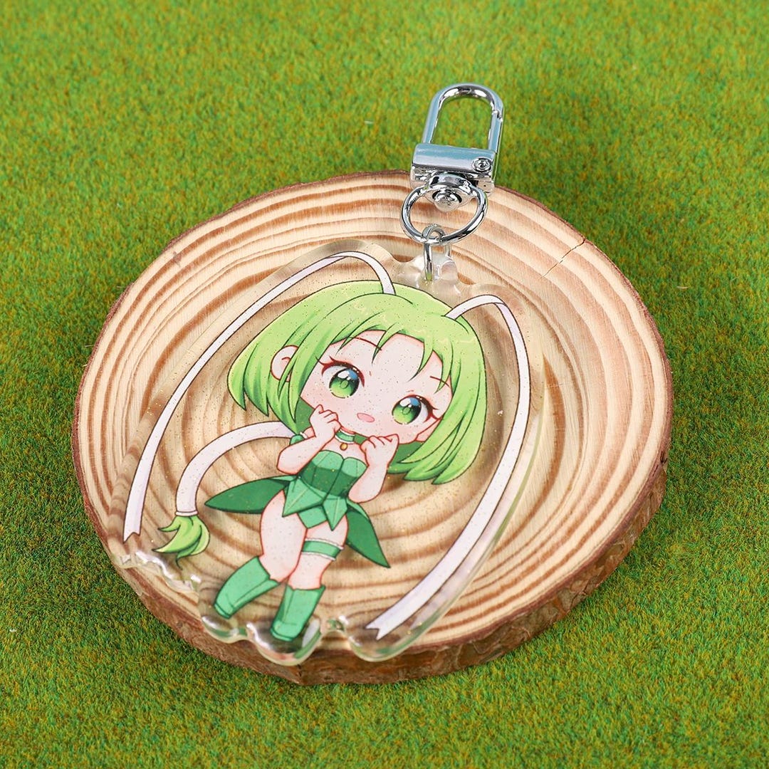 Tokyo Mew Mew Keychain Glitter - Mew Lettuce - Etsy