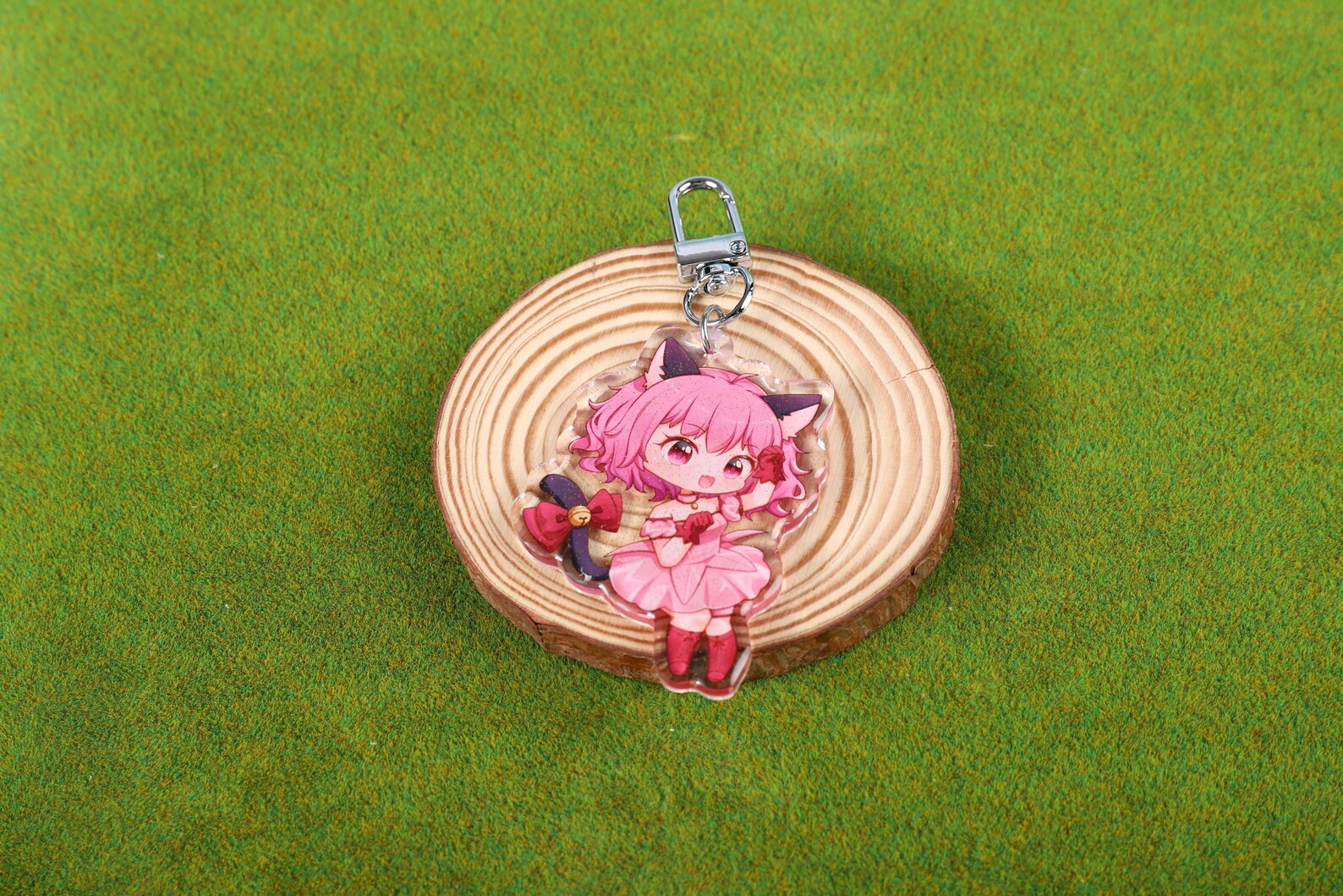 Tokyo Mew Mew Keychain Glitter - Mew Ichigo - Etsy