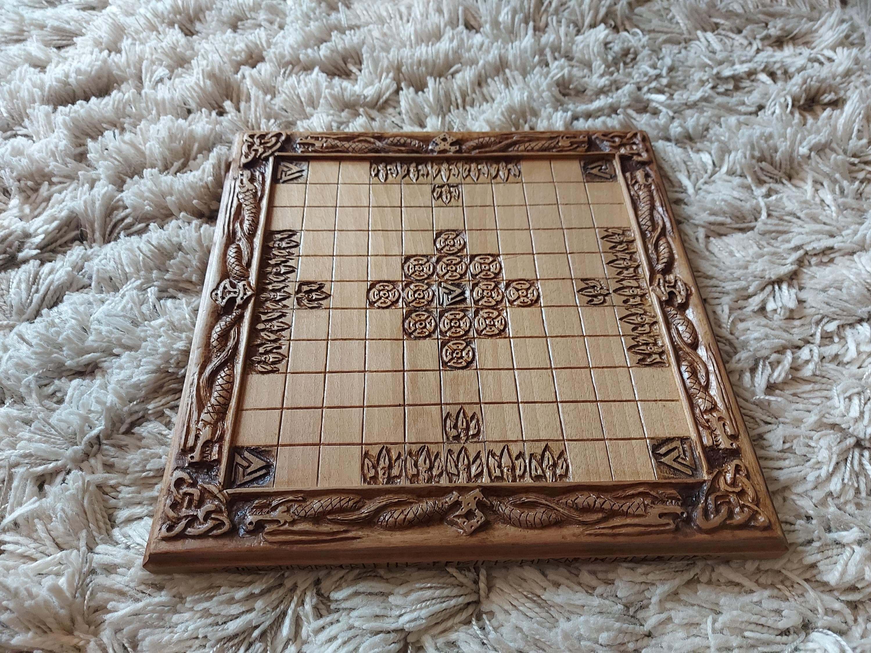 Handmade Wooden Hnefatafl Board - Etsy