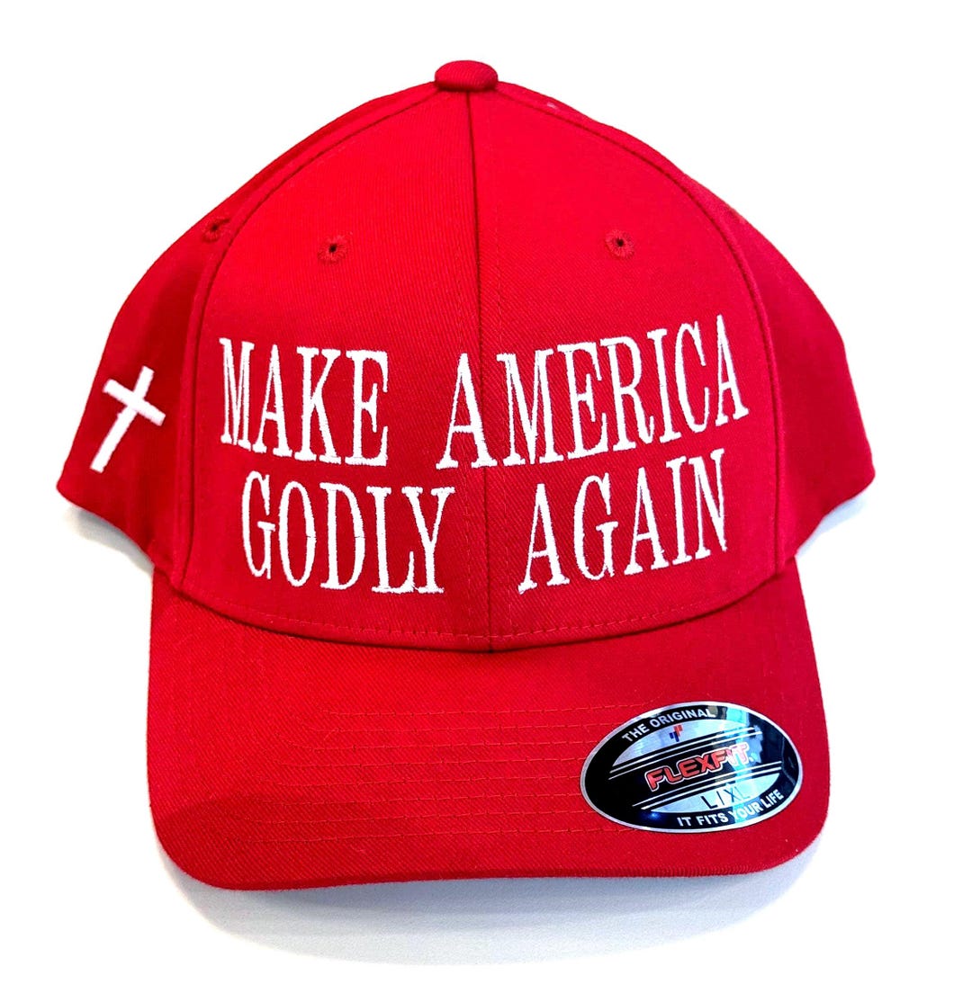 Embroidered Flexfit 6277 Hat - “make America Godly Again” - Ideal Gift ...