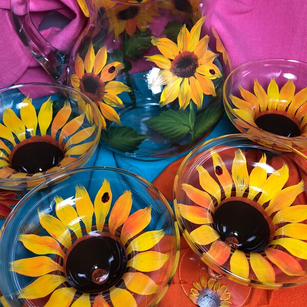 Sunflower Pitcher - Etsy