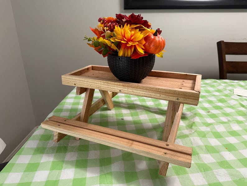 Mini Picnic Table - Etsy