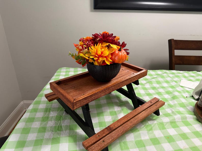 Mini Picnic Table - Etsy