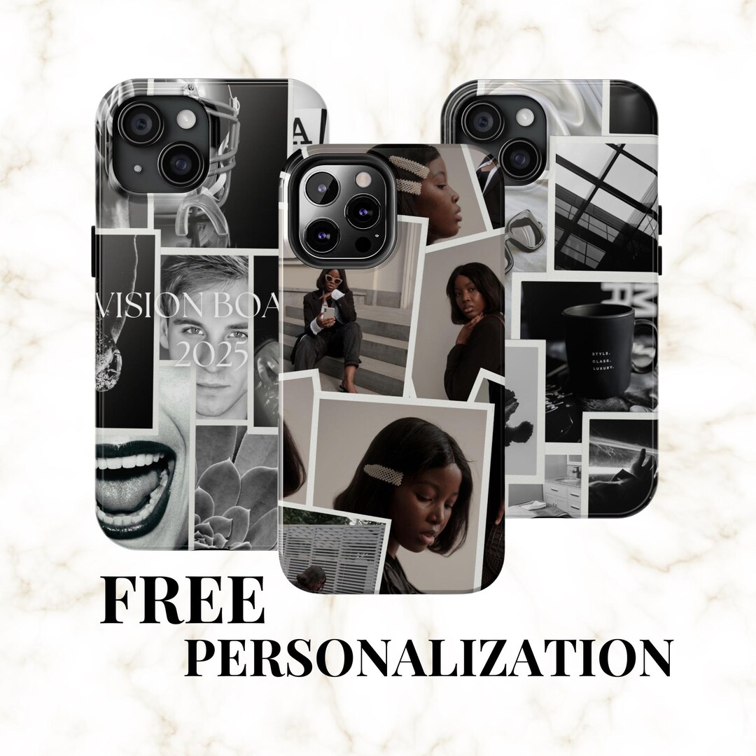 Personal Vision Board Phone Case for iPhone Custom Photo Collage Phone ...