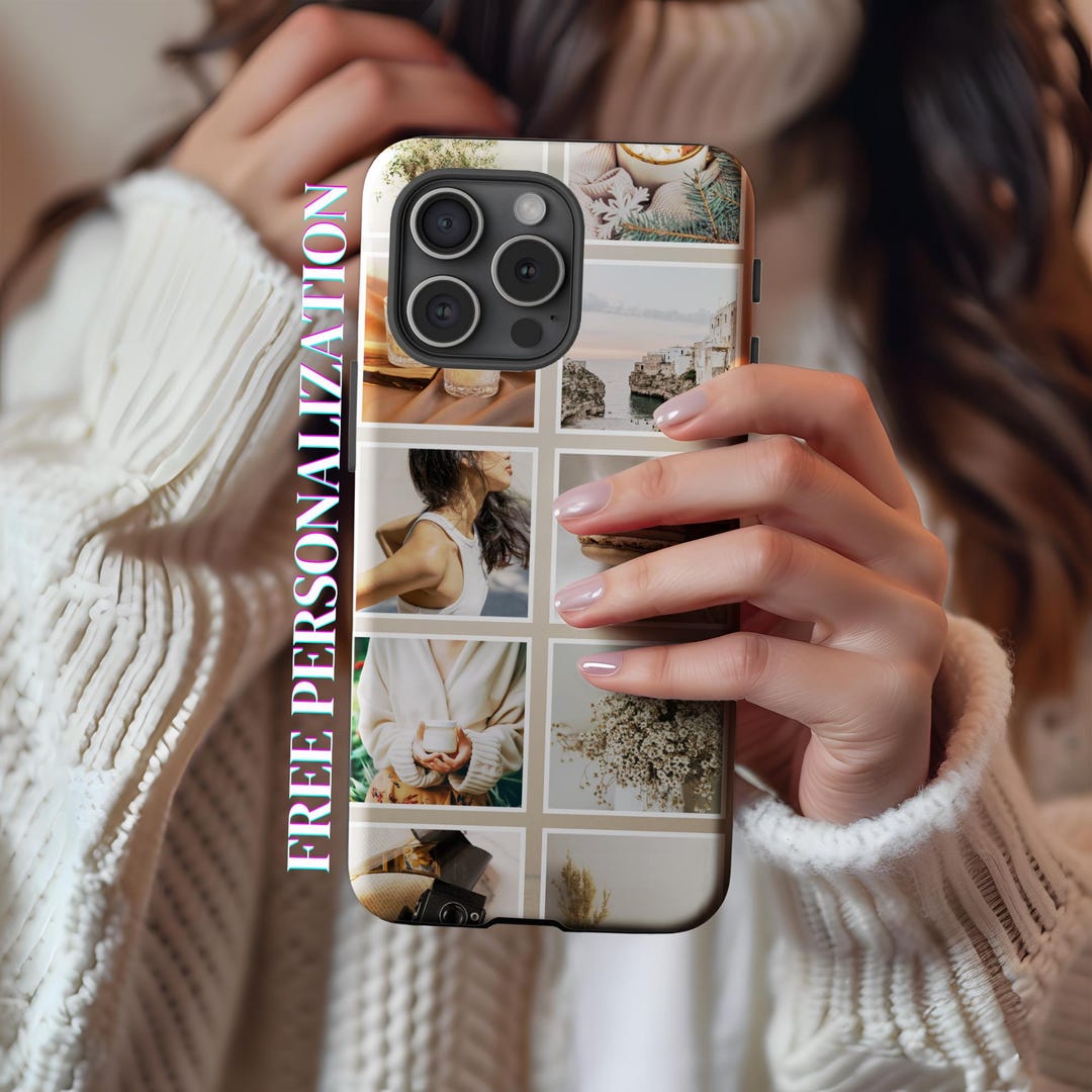 Custom Photo Collage Phone Case for iPhone Personal Vision Board Phone ...