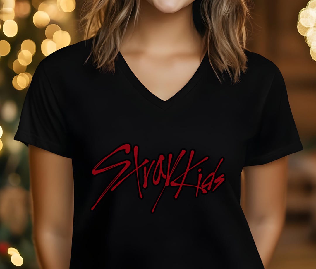Stray Kids Logo V Neck Shirt, Stray Kids Concert Shirt, SKZ World Tour ...