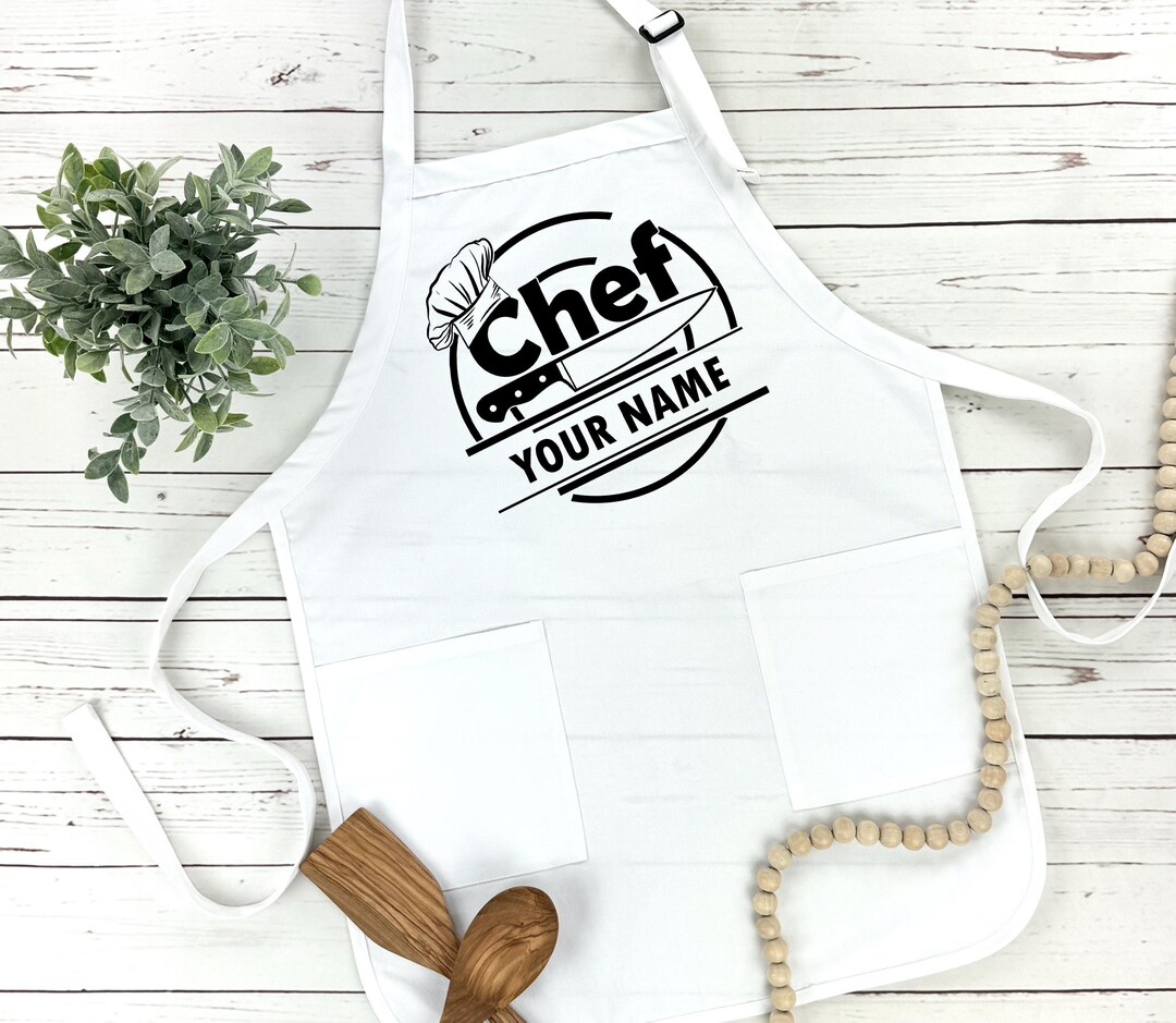 Custom Kitchen Knife Apron, Personalized Apron, Gift Apron Mom Grandma ...