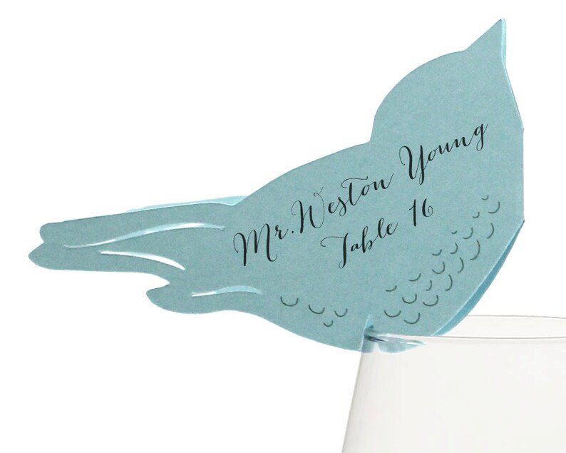 Love Bird Place Cards Wedding Escort Card Table Number - Etsy