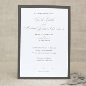 Butterfly Wedding Invitations - Beautiful, Laser Cut, Gray, Monarch ...