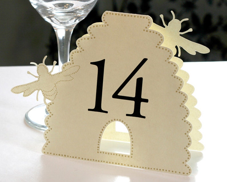 Beehive Table Numbers - Etsy