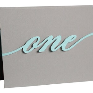 Monogram Script Table Numbers - Etsy