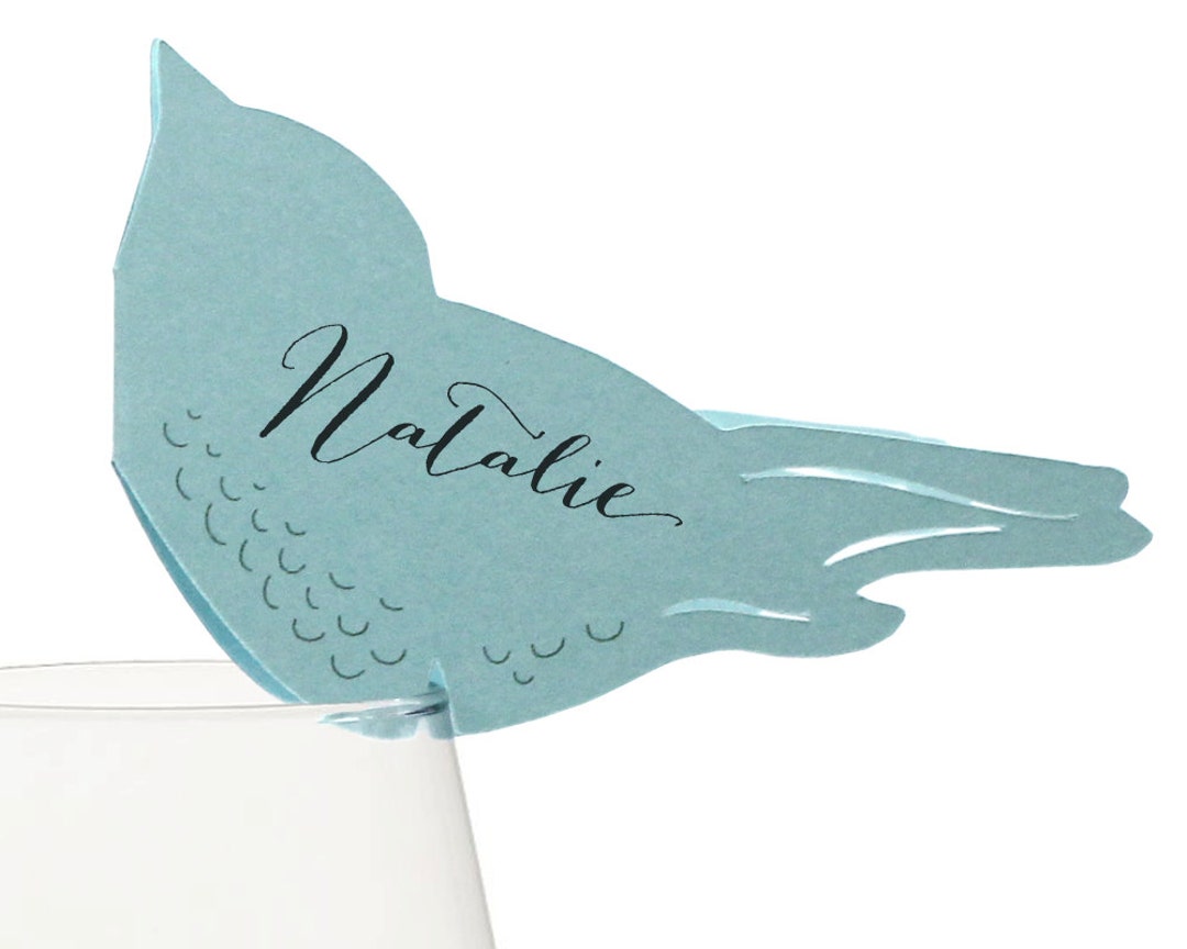 Love Bird Place Cards - Wedding Escort Card, Table Number, Robin ...