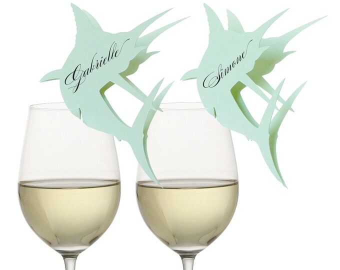 Sailfish Place Cards - Ocean, Sea, Fish, Marlin, Swordfish - Etsy