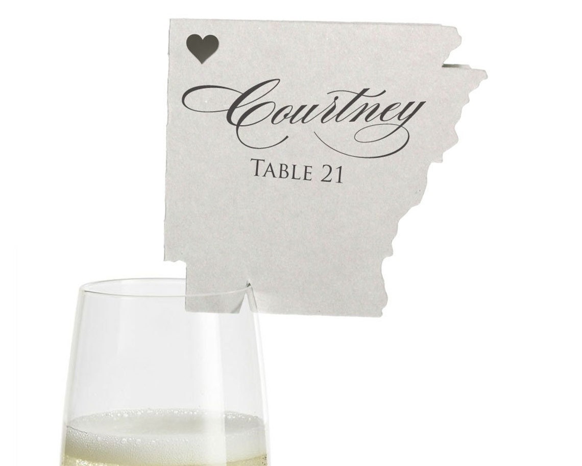 State Place Cards | Etsy