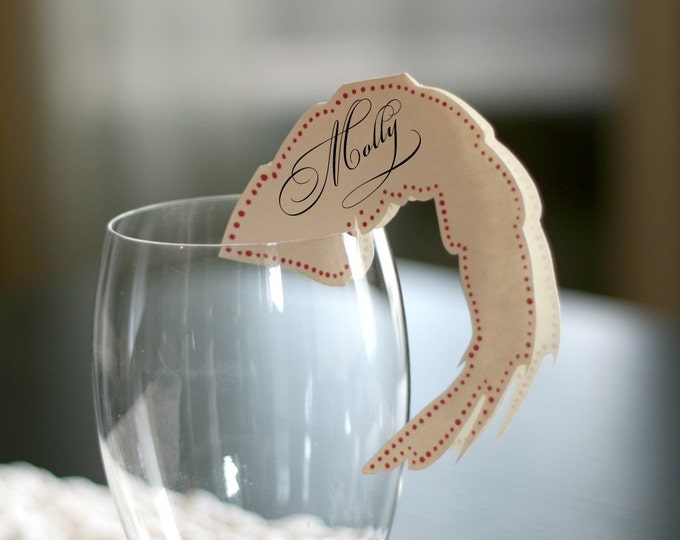 Shrimp Place Cards - Set of 100 - Etsy