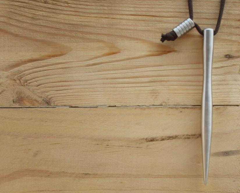 Marlin Spike Punch Pick With Leather Sheath Durable Pocket Stainless ...