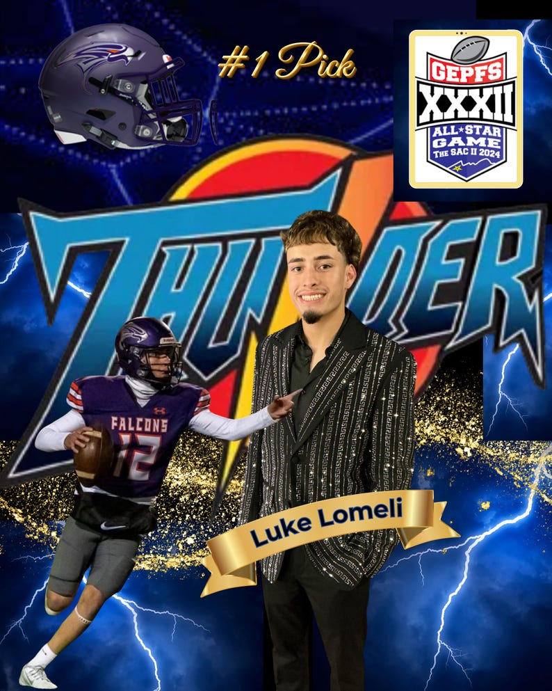 Custom All Star Edit PNG MP4 From the 915 Football Showcase Draft ...