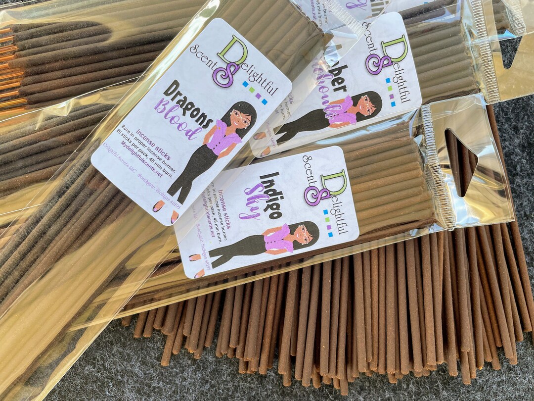 Mahogany Woods Incense Sticks 20 Pack Hand Dipped, Air Dried - Etsy