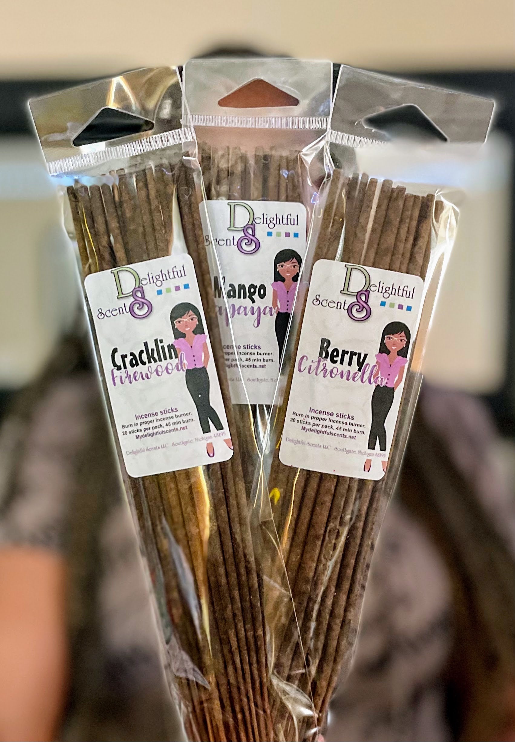 Peppermint Eucalyptus Incense Sticks 20 Pack Hand Dipped, Air Dried - Etsy