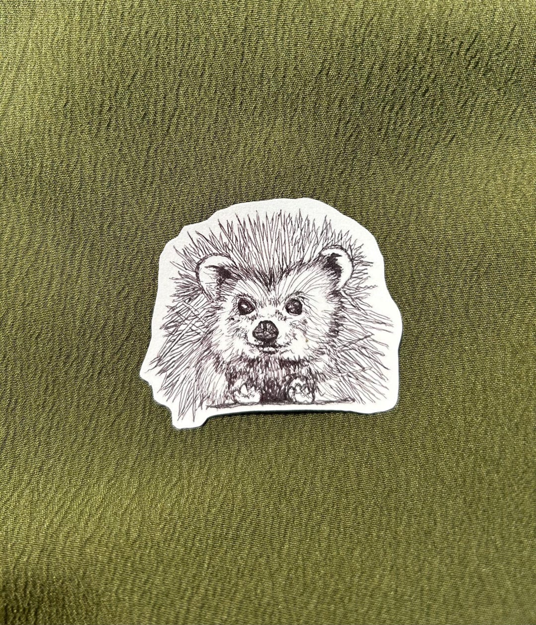 Hedgehog Sticker | Hand Drawn Laminated Decal - Etsy