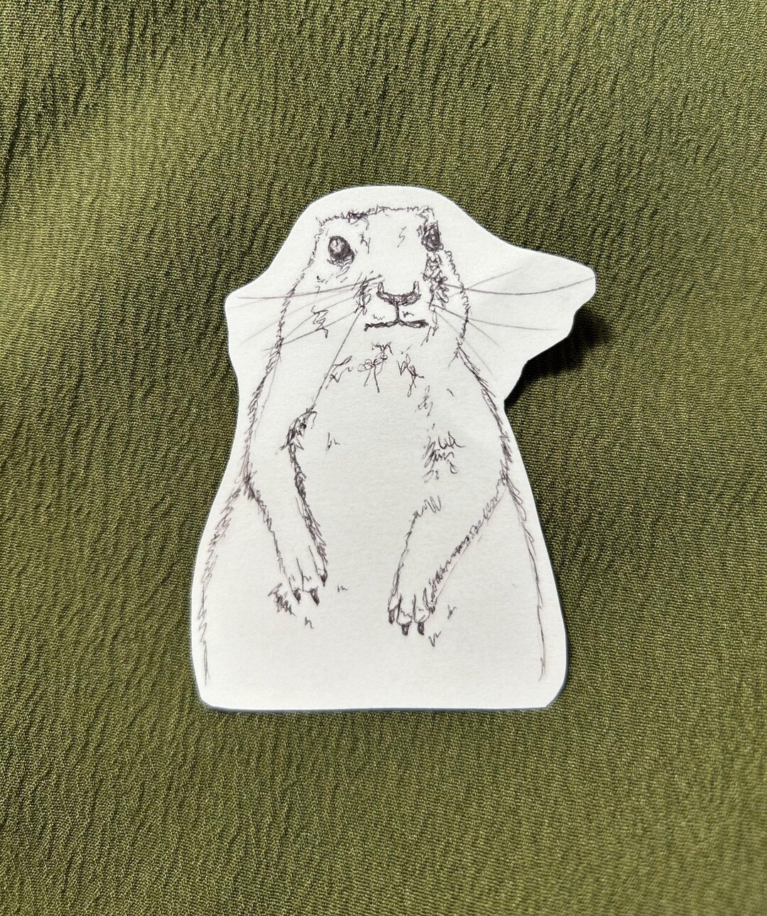 Prairie Dog Sticker | Hand Drawn Laminated Decal - Etsy