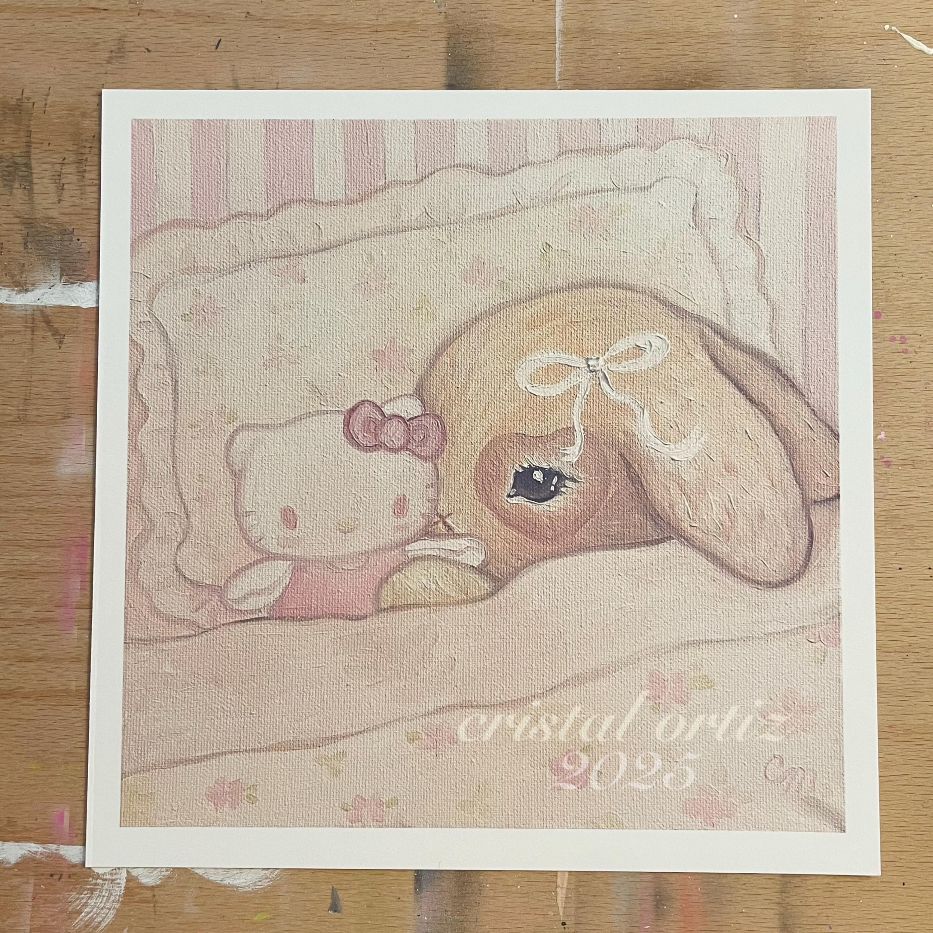 Bed Rotting ~ Bunny Art Print - Etsy