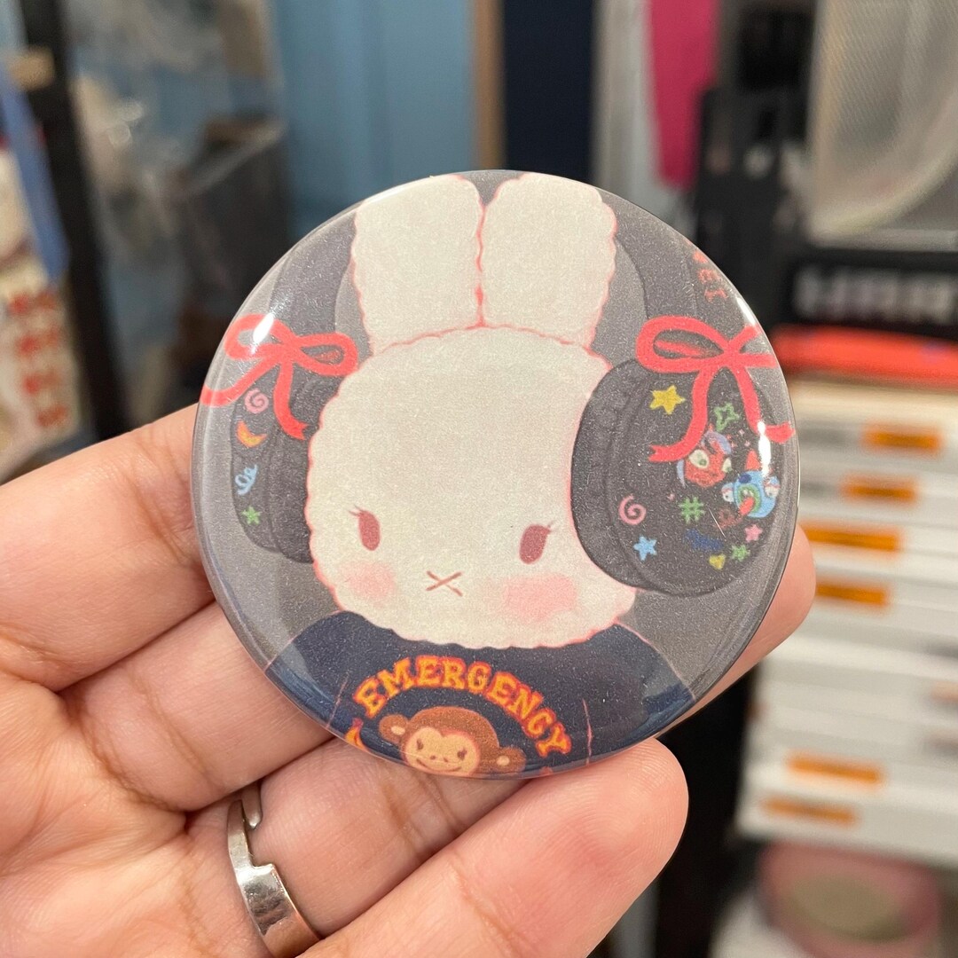 Ei Bunny Metal Brooch Pin ~ Cute Accessories Cute Metal Pin Bunny Pin
