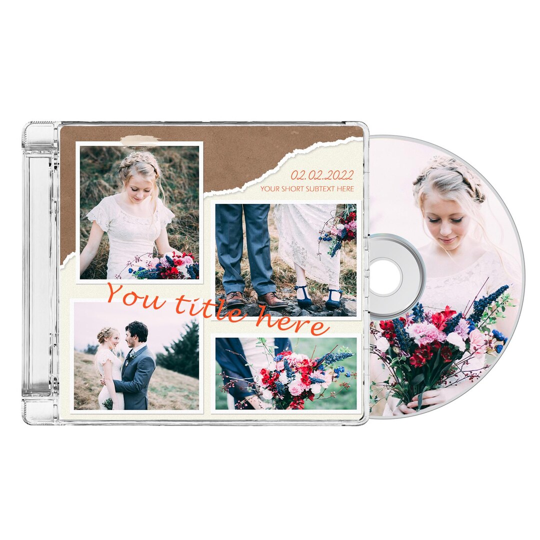 Custom CD Case Fully Custom Songs With Your Photos and 80mins of Music ...