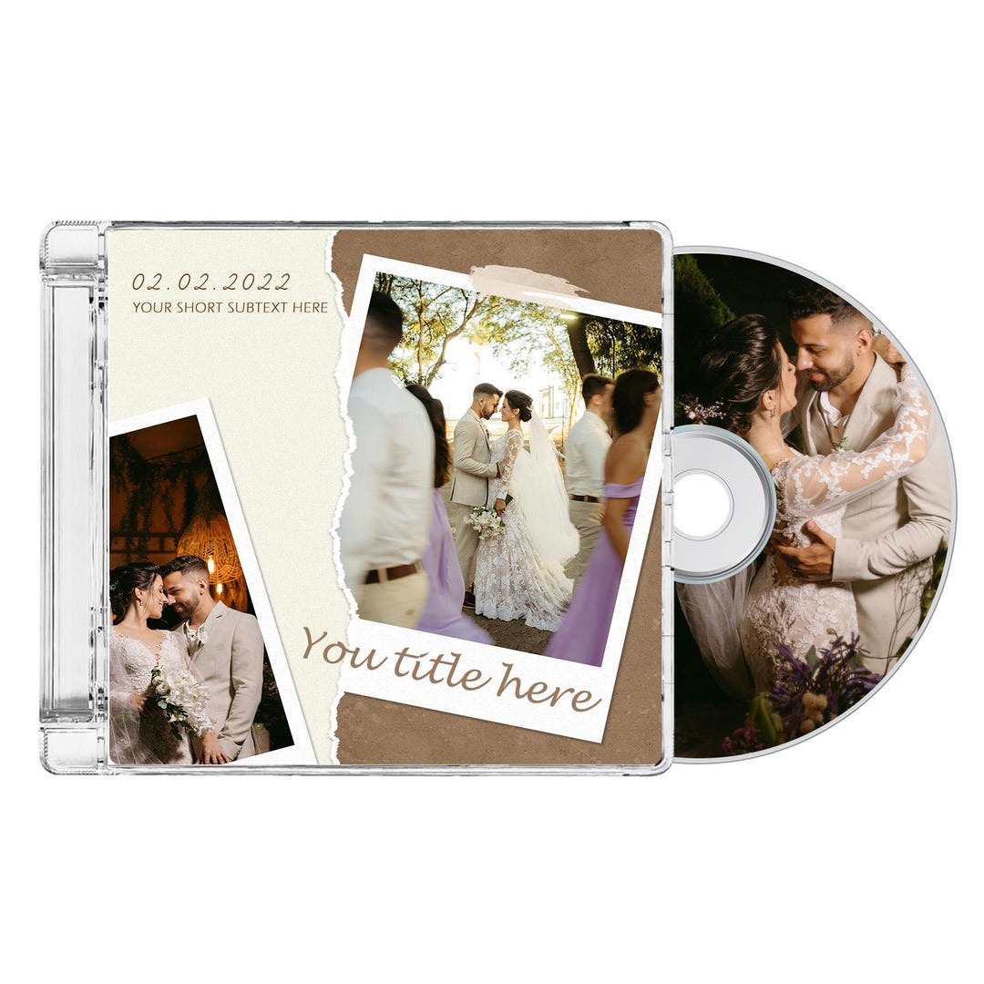 Custom CD Case Fully Custom Songs With Your Photos and 80mins of Music ...