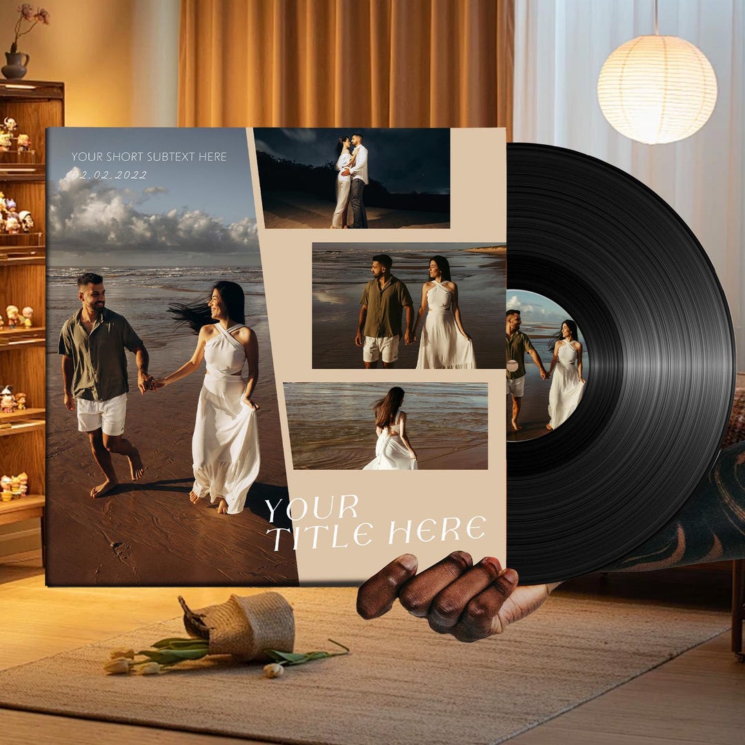 12 Vinyl Record Fully Custom Songs Black Record Personalized 40 Minute ...