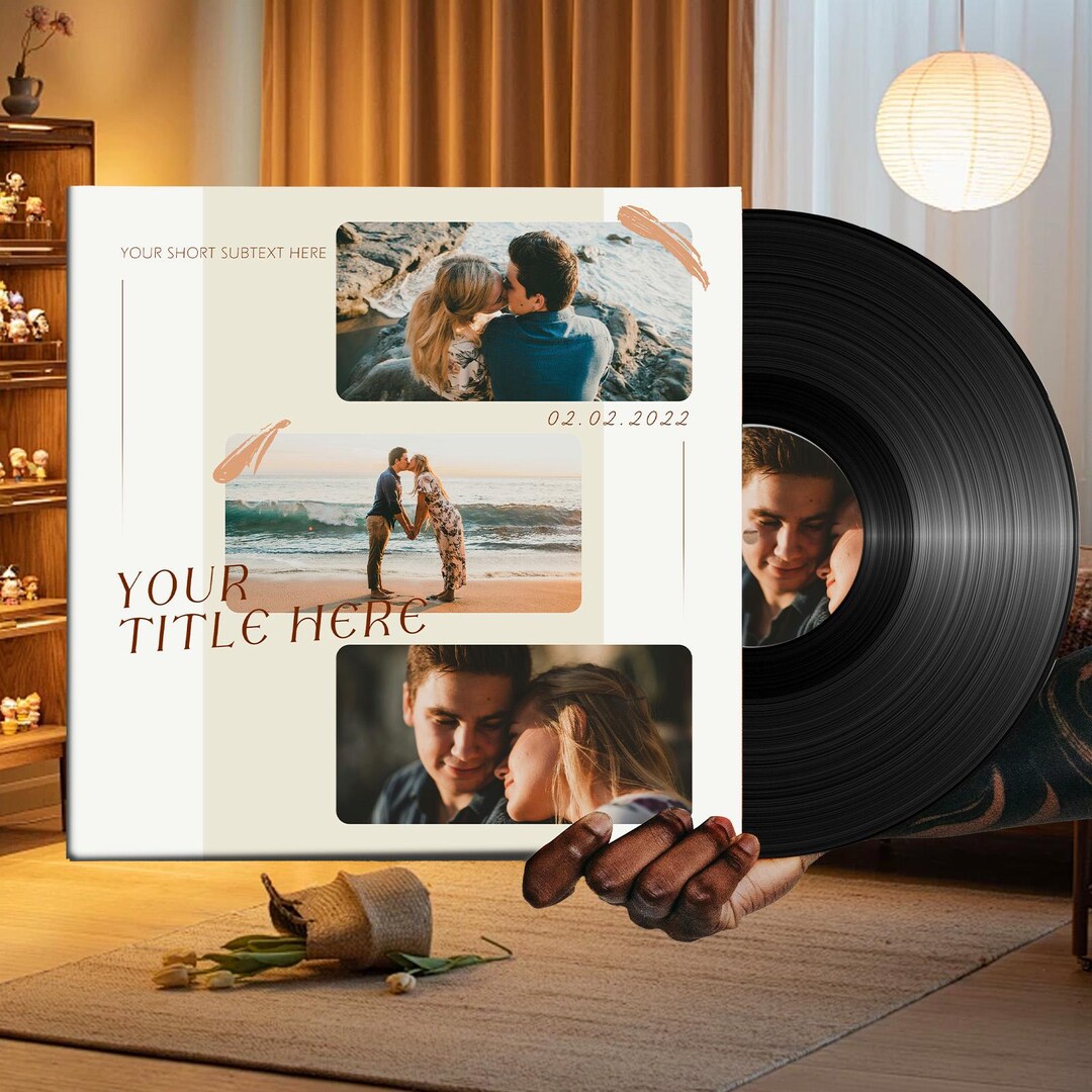 12 Vinyl Record Fully Custom Songs Black Record Personalized 40 Minute ...