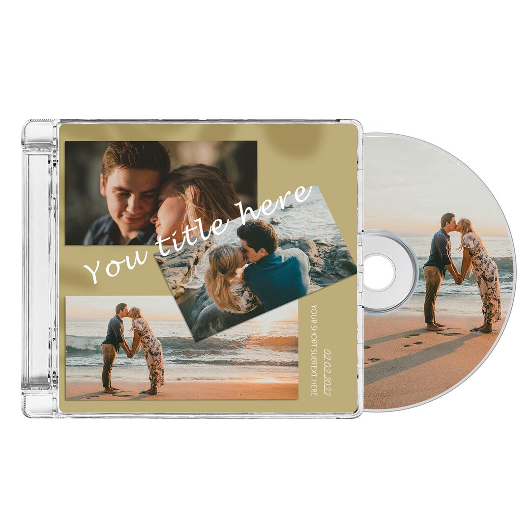 Custom CD Case Fully Custom Songs With Your Photos and 80mins of Music ...