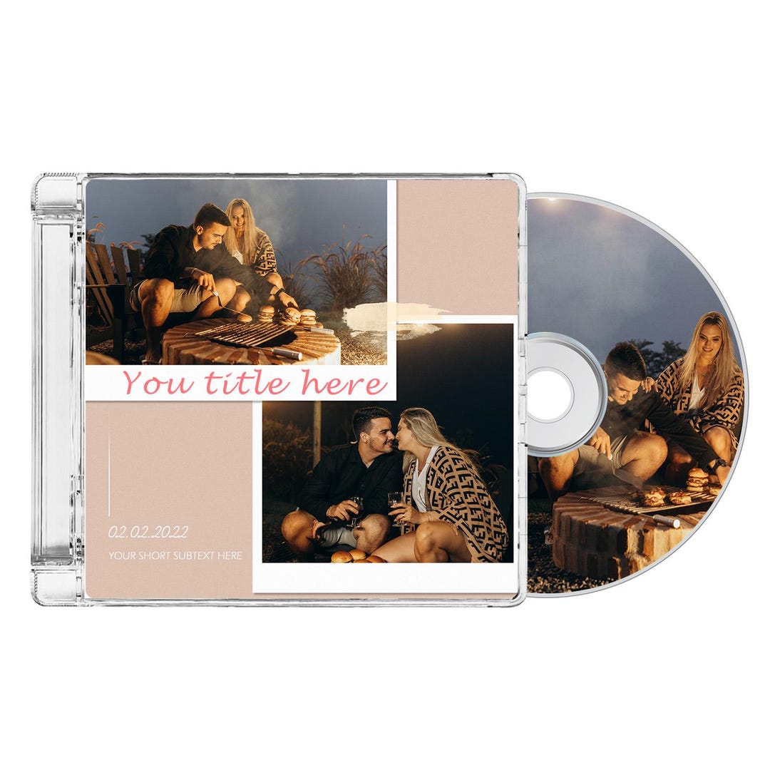 Custom CD Case Fully Custom Songs With Your Photos and 80mins of Music ...