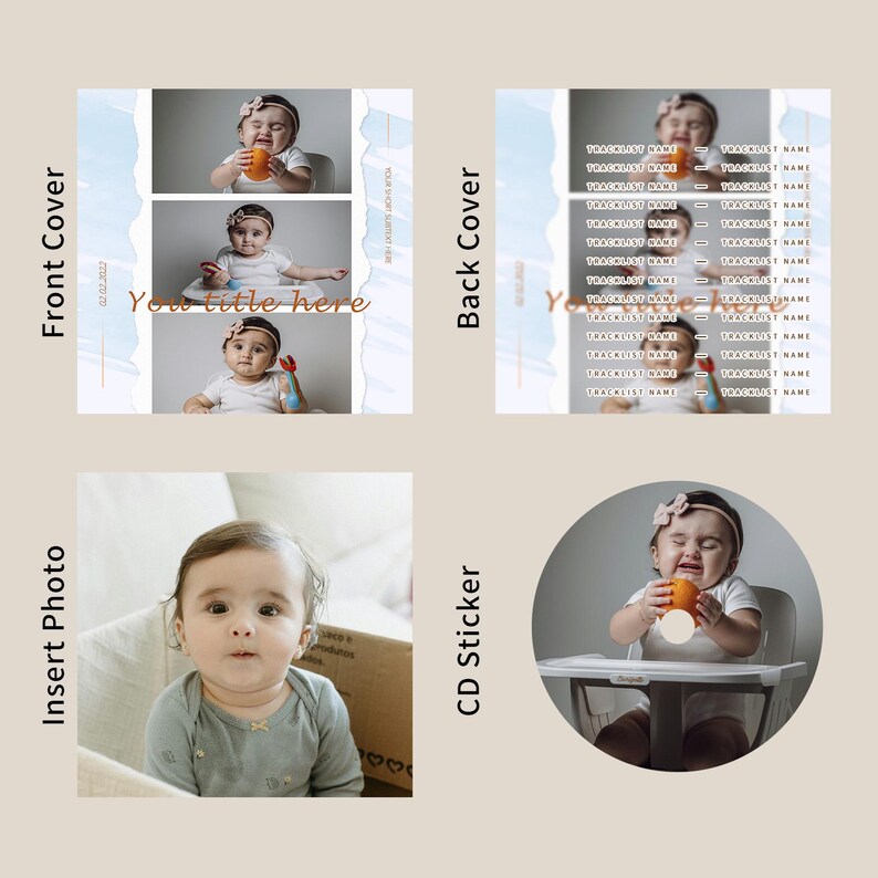 Custom CD Case Fully Custom Songs With Your Photos and 80mins of Music ...