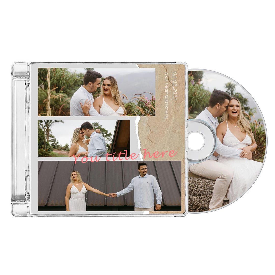 Custom CD Case Fully Custom Songs With Your Photos and 80mins of Music ...